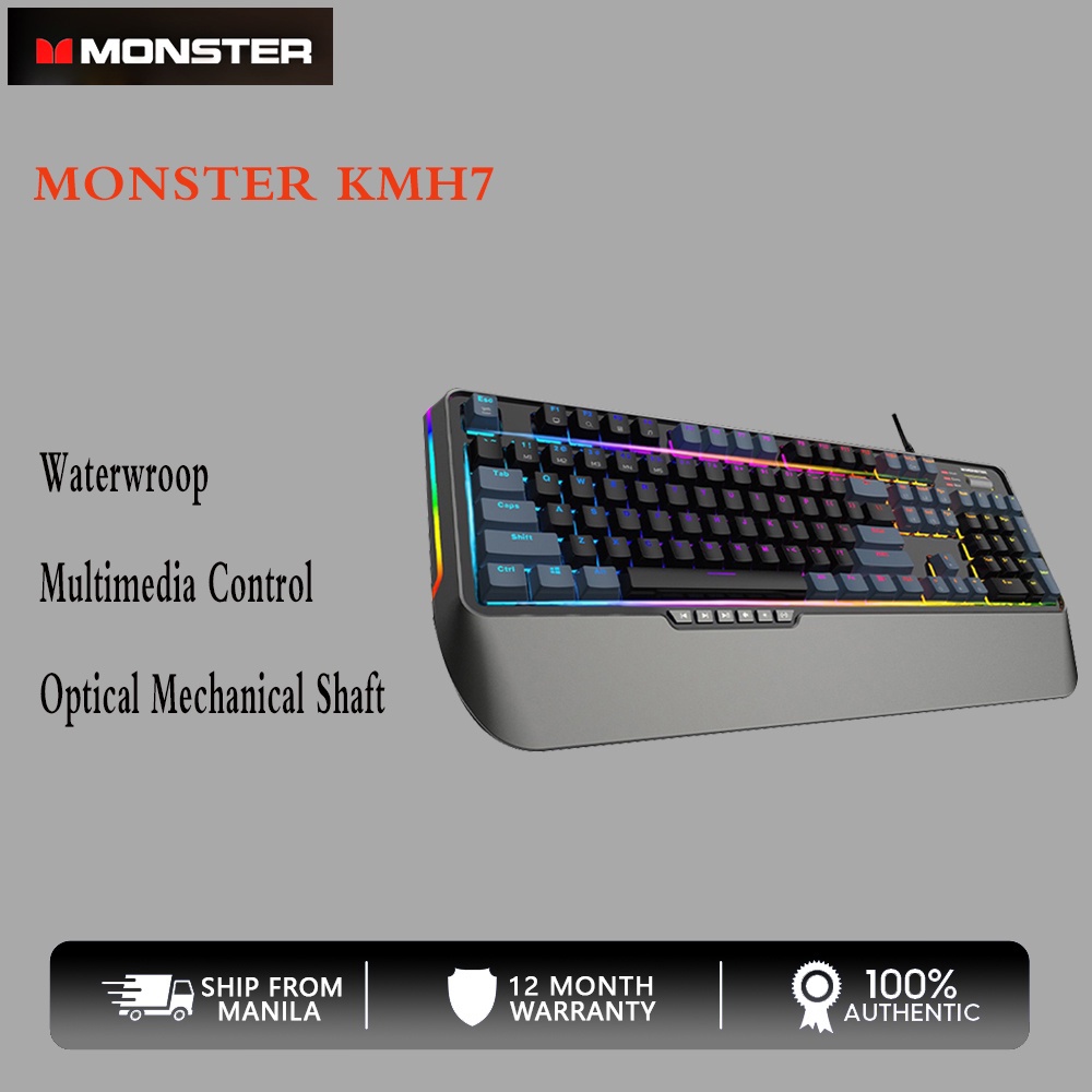 Monster KMH7 Gaming Mechanical keyboard wired keyboard | Shopee Philippines