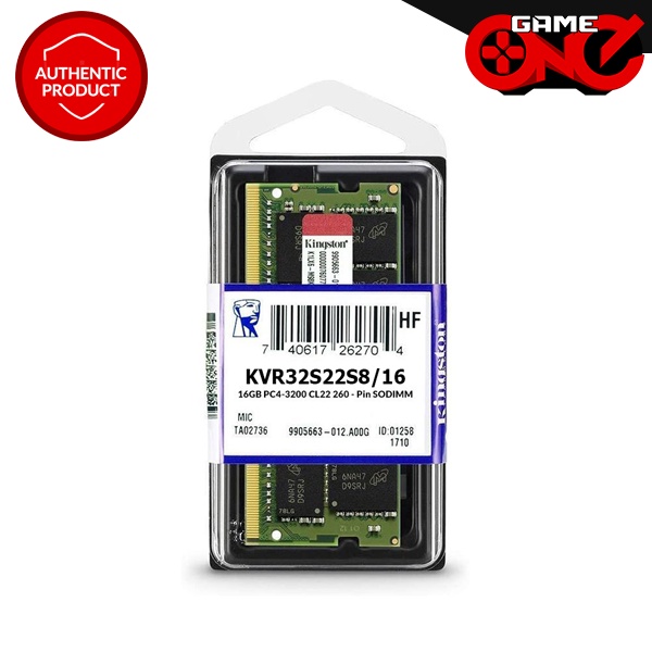 Kingston ValueRAM 3200MHz SODIMM 16GB [KVR32S22S8/16] | Shopee Philippines