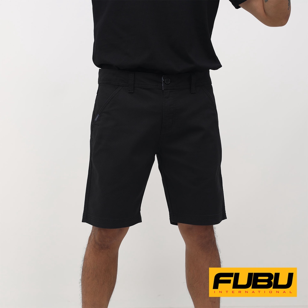 Fubu Regular Tapered Shorts FSB31-0027 (Black) | Shopee Philippines