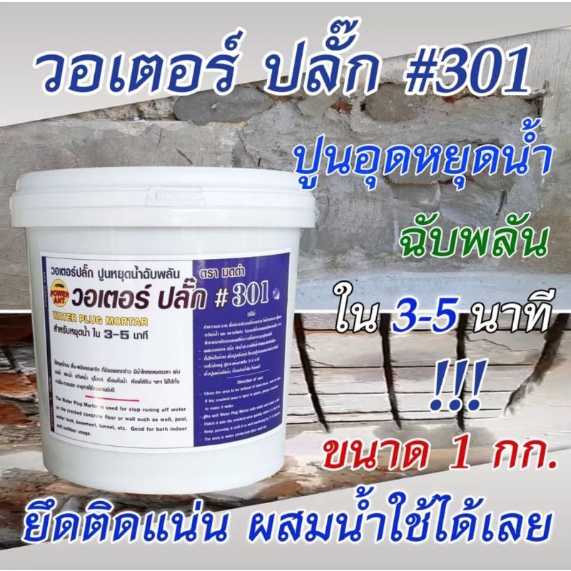 Water Stop Cement Shut Up Leaks Quick-Drying Type Plug 301 Size 1 Kg ...