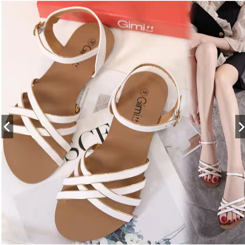 818 New Flat Sandals for Women with Box | Shopee Philippines