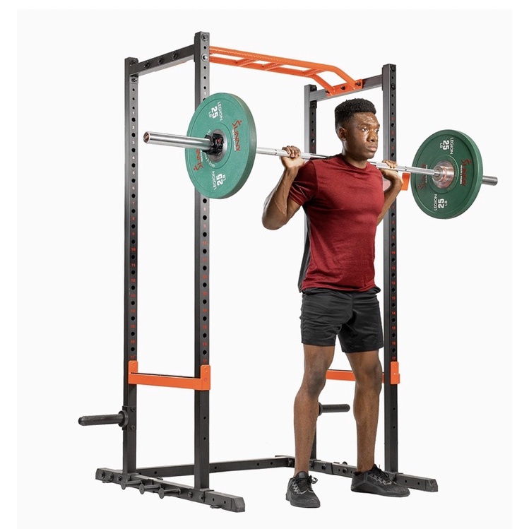 Sunny Health & Fitness USA Power Zone Strength Squat Rack Power Cage ...