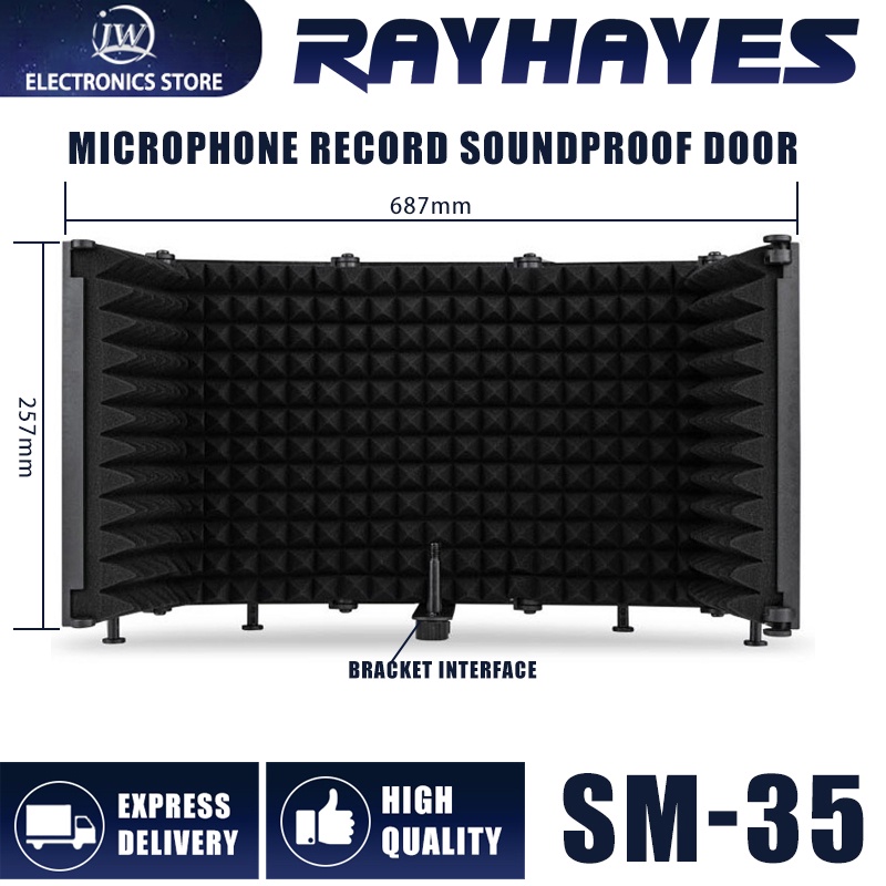 5panel Metal microphone sound proof.reduction and sound absorption ...