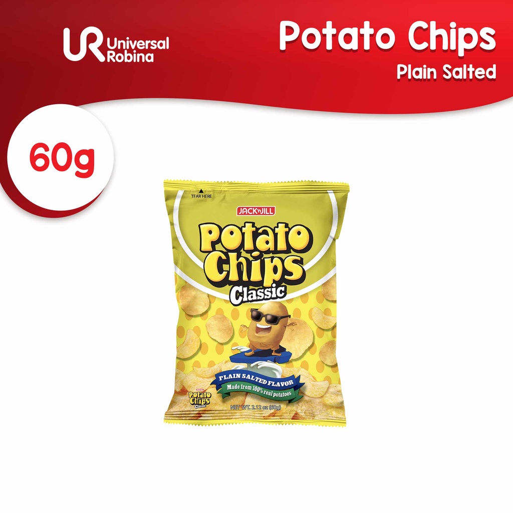 Potato Chips Plain Salted (60g) | Shopee Philippines