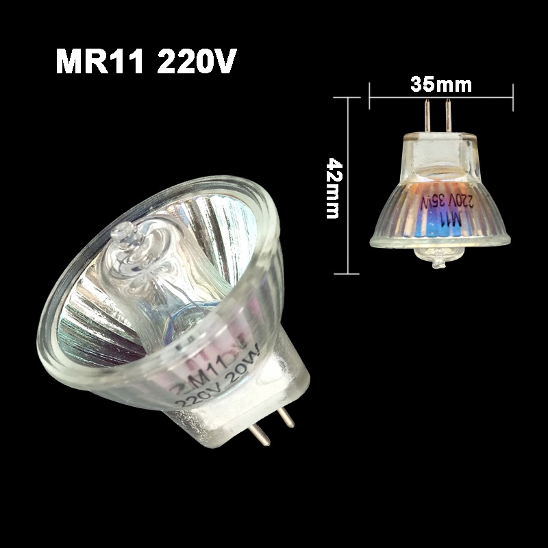 AC 220V AC/DC 12V Halogen Bulb Lamp Cup Light MR11 MR16 GU5.3 GU10 High Brightness Spotlight ...