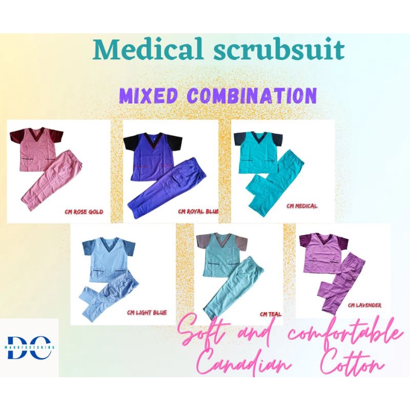 Scrubsuit Terno Mixed Combination/Canadian Cotton/medical, pediatrics ...