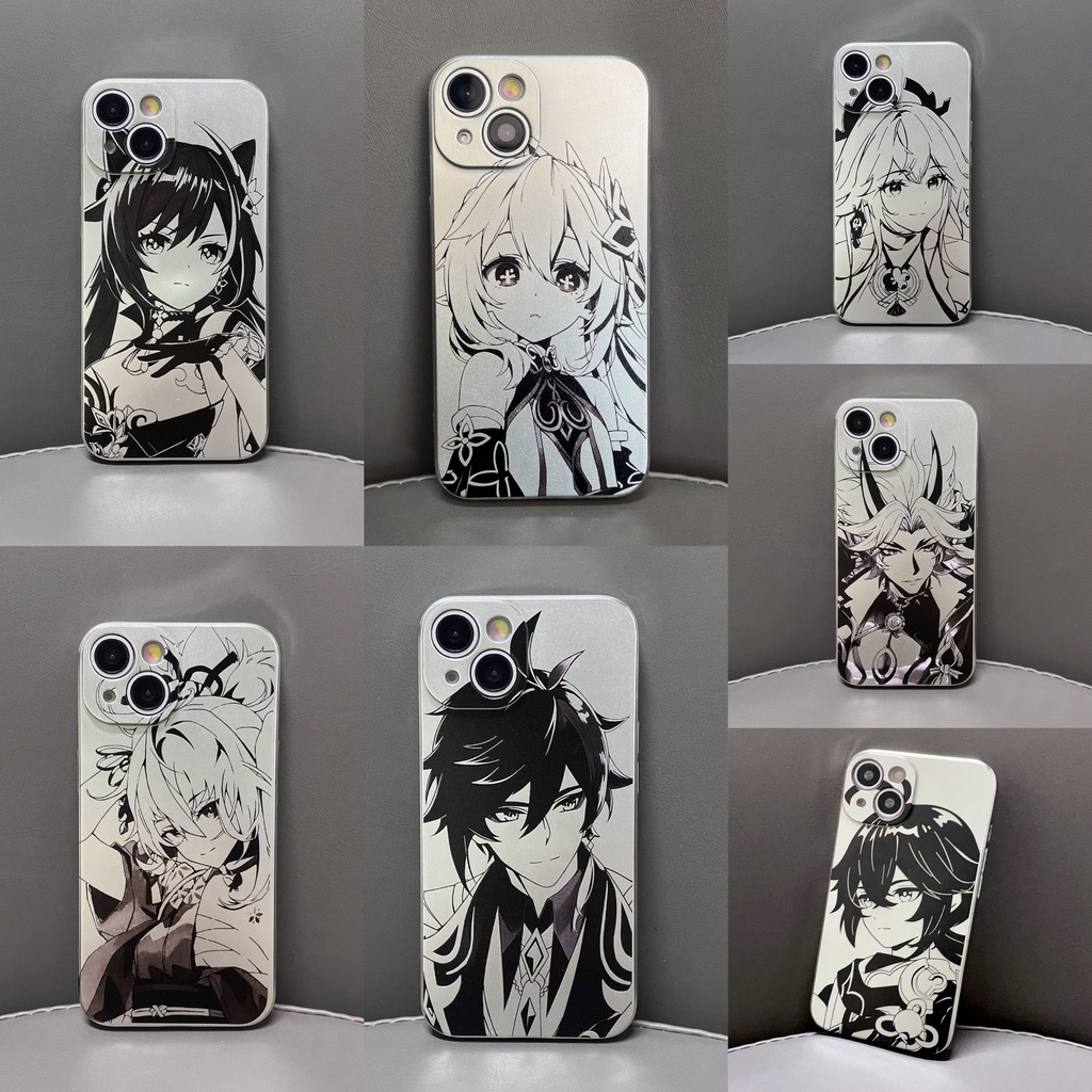 Genshin Impact Nahida phone case Keqing Anime Yoimiya Anti-fall Zhongli ...