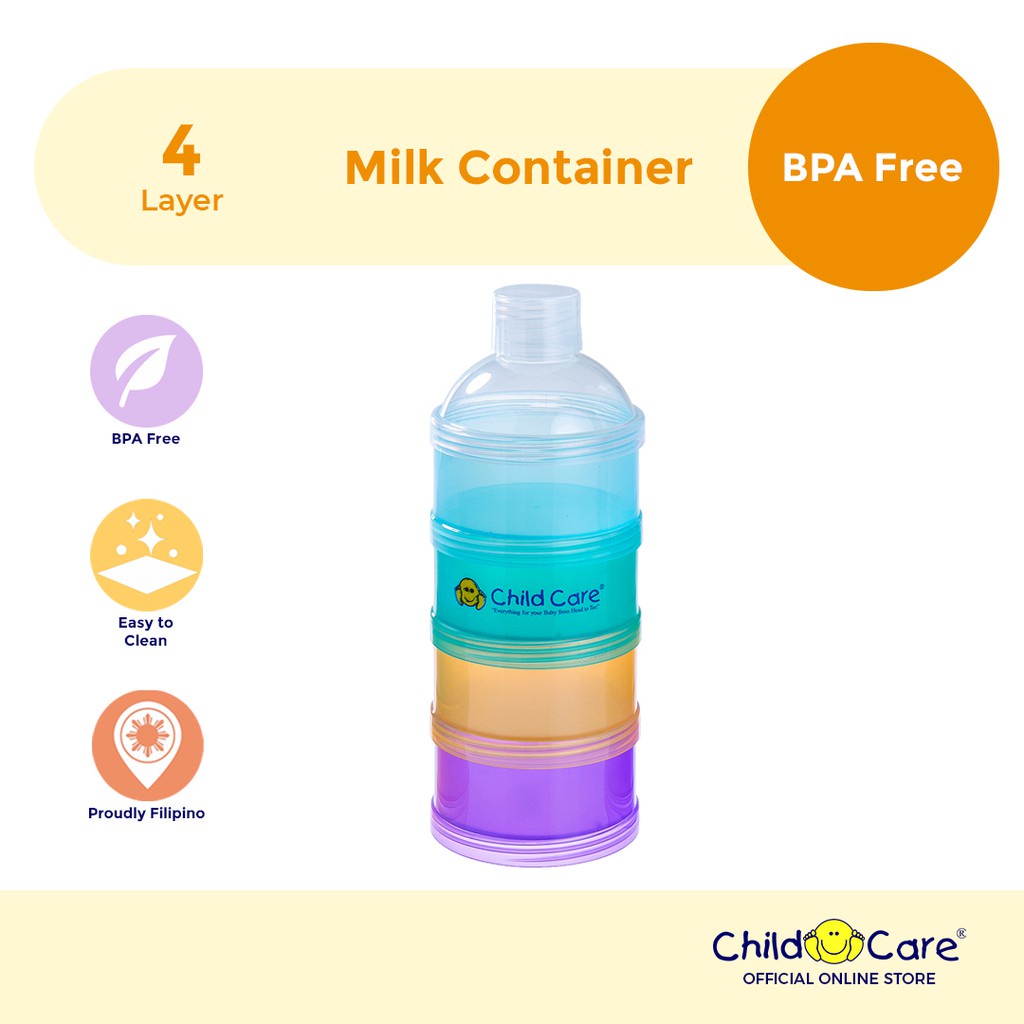 Child Care Stackable Milk Powder Container, 4 Layer | Shopee Philippines