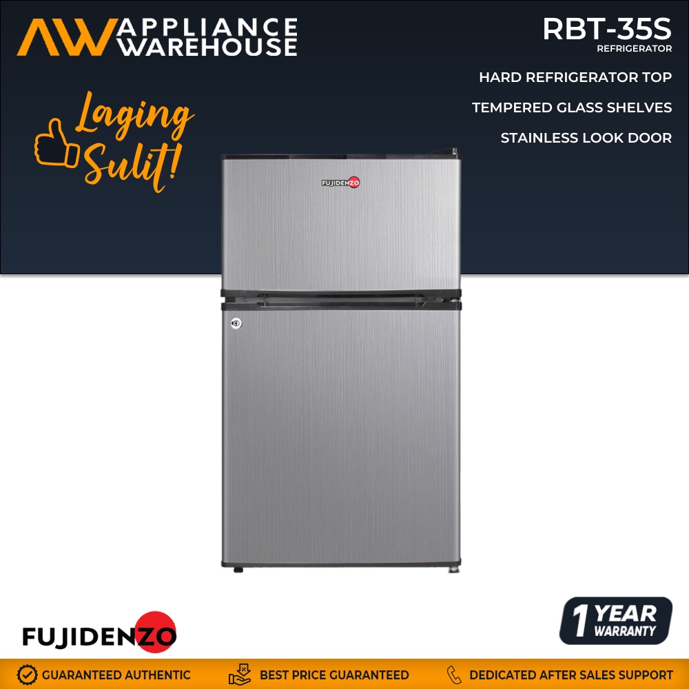 Fujidenzo RBT-35SL 3.5 cu.ft. Two Door Personal Refrigerator ...