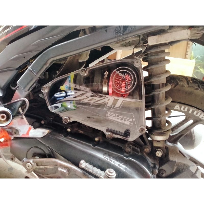 Acrylic airbox for Honda beat with mushroom filter. | Shopee Philippines