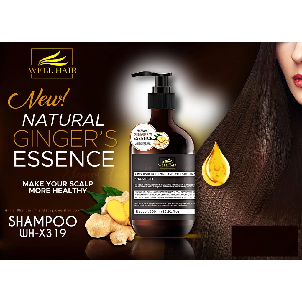 Natural Ginger Essence Shampoo And Conditioner | Shopee Philippines