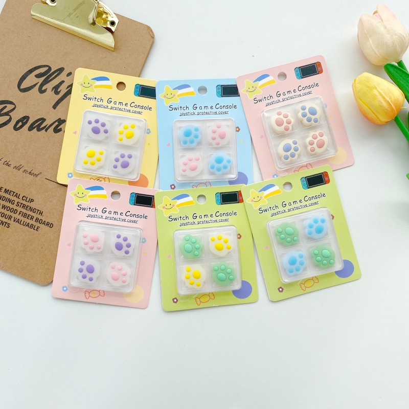 Cover Thumb Stick Grip Cap for Nintendo Switch NS Switch Lite Cartoon Cinnamoroll Cat Paw Rocker ...