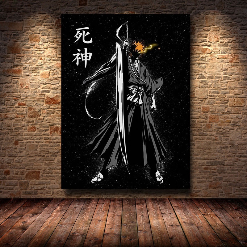 BLEACH Kurosaki Ichigo Anime Posters Japanese Classic anime Wall Poster ...