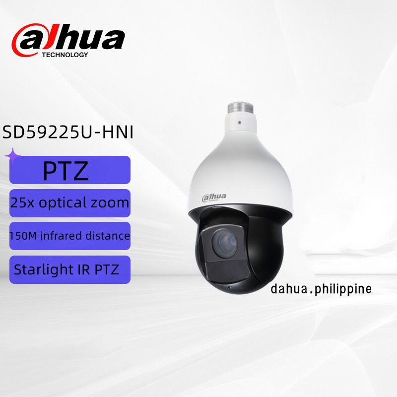 Dahua 2MP 25x Starlight IR PTZ Network Camera Auto-tracking and IVS25x optical zoom Support PoE+ ...