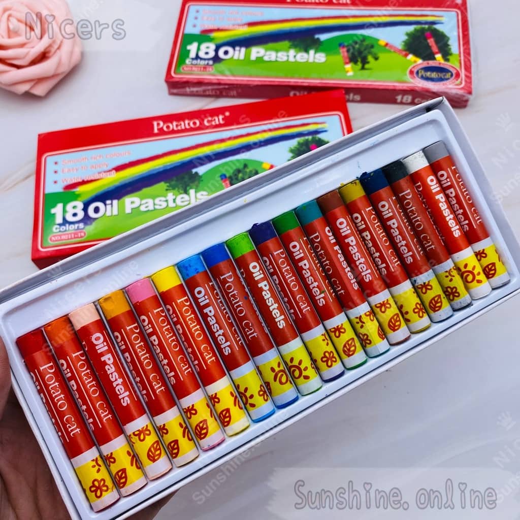 GB *Oil Pastel 12/18 colors Art Kit Art supply Art for Kids (0211-12/18 ...