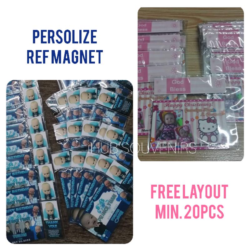 20pcs PERSONALIZE REF MAGNET, GLITTERED || BIGGER THAN ATM SIZE ...