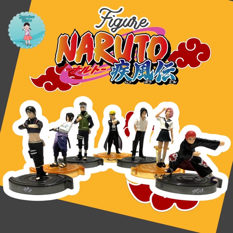 Naruto Action Figure Display Set 7/ Naruto Cake Topper/ Naruto ...