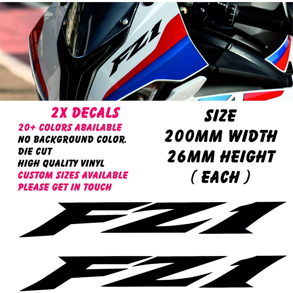 x2 For Yamaha FZ1 Decal Sticker Graphic Motorcycle Fairing Motorbike ...