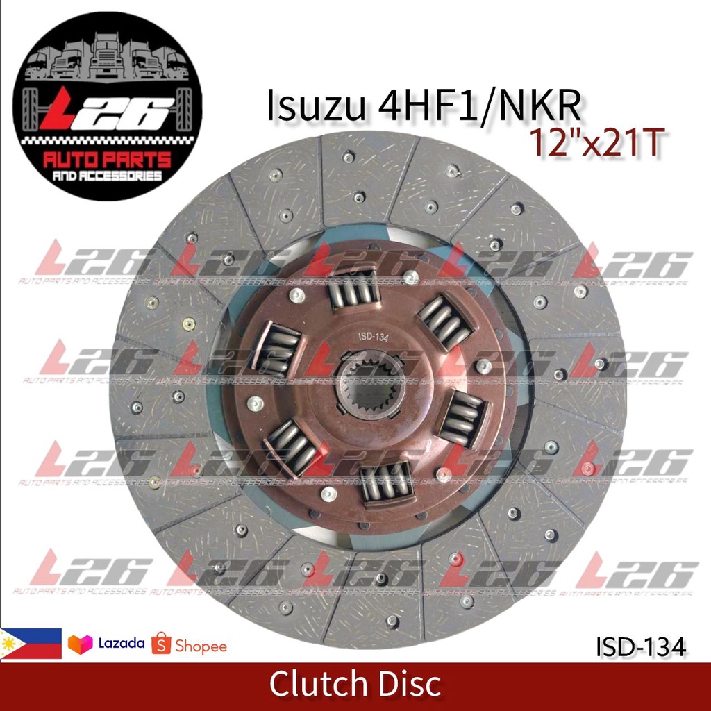Isuzu 4HF1/NKR CLUTCH DISC ISD-134 12"x21T | Shopee Philippines