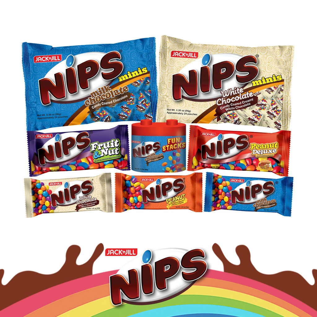 Nips Milk Chocolate Minis (4g x 24) | Shopee Philippines