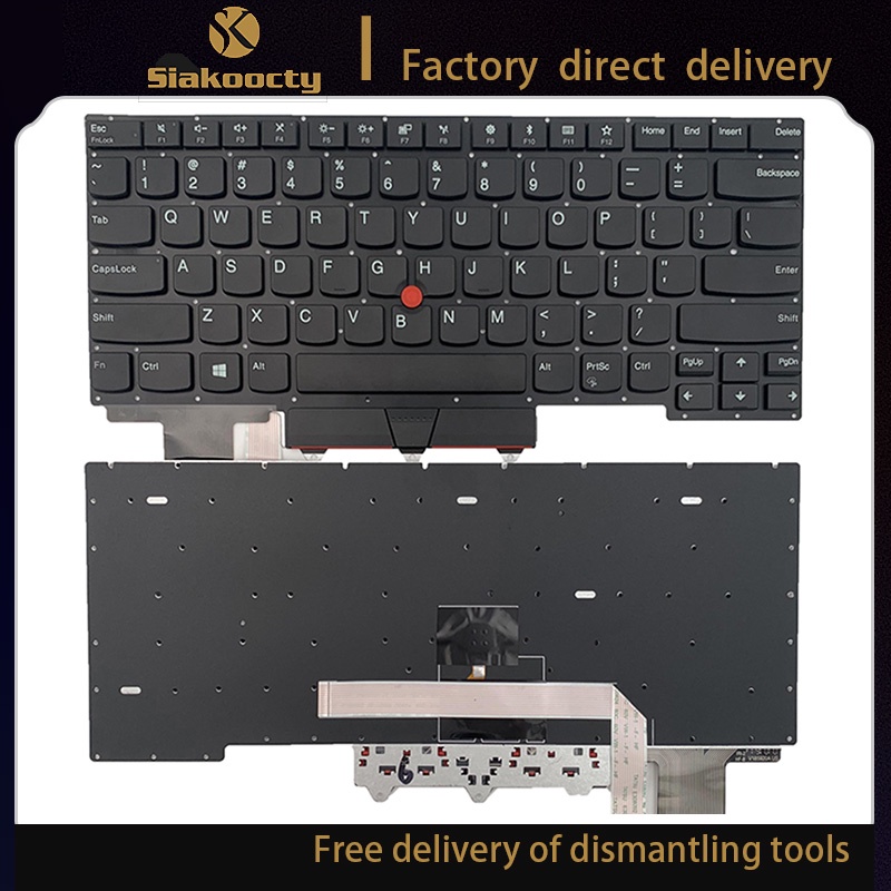 New Us Black Keyboard For Lenovo Ibm Thinkpad E14 Gen 1 Type 20ra