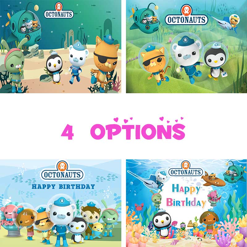 Octonauts Under the Sea Birthday Backdrop Photography Baby Shower Kids ...