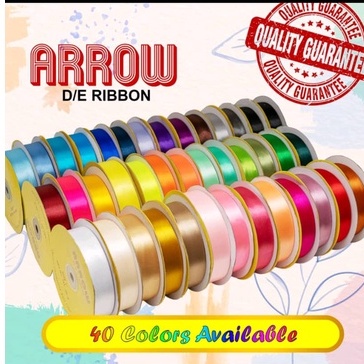 Satin Ribbon Arrow 1 inch Double Edge Ribbon (25 mm width) (50 yards ...