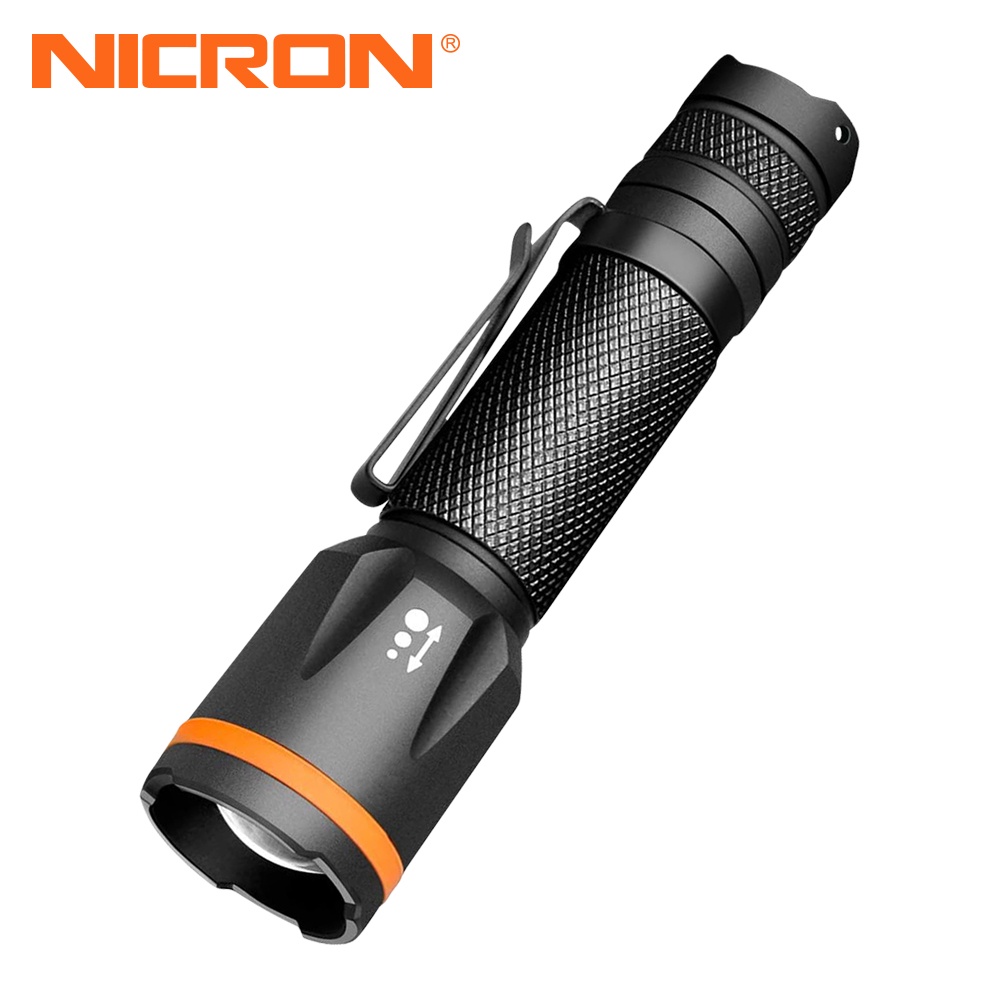 Nicron Flashlight F51 600Lumens Zoom Focus Light 14500 Rechargeable ...