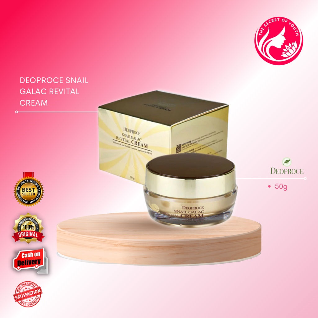 DEOPROCE SNAIL GALAC REVITAL CREAM 50g | Shopee Philippines