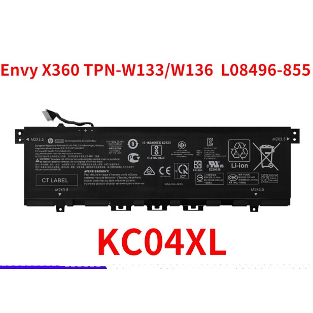 Original HP Envy X360 TPN-W133/W136 KC04XL L08496-855 notebook battery ...