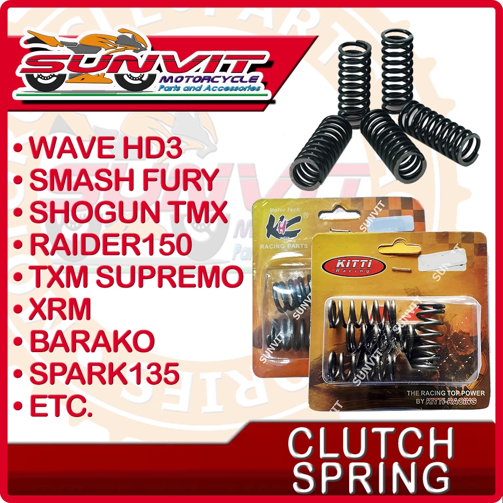 MOTORCYCLE CLUTCH SPRING KHC/KITTI RAIDER XRM WAVE SMASH FURY BARAKO ...