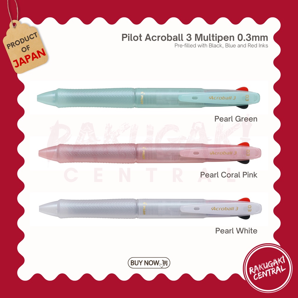 Pilot Acroball 3 0.3mm Multipen | Shopee Philippines