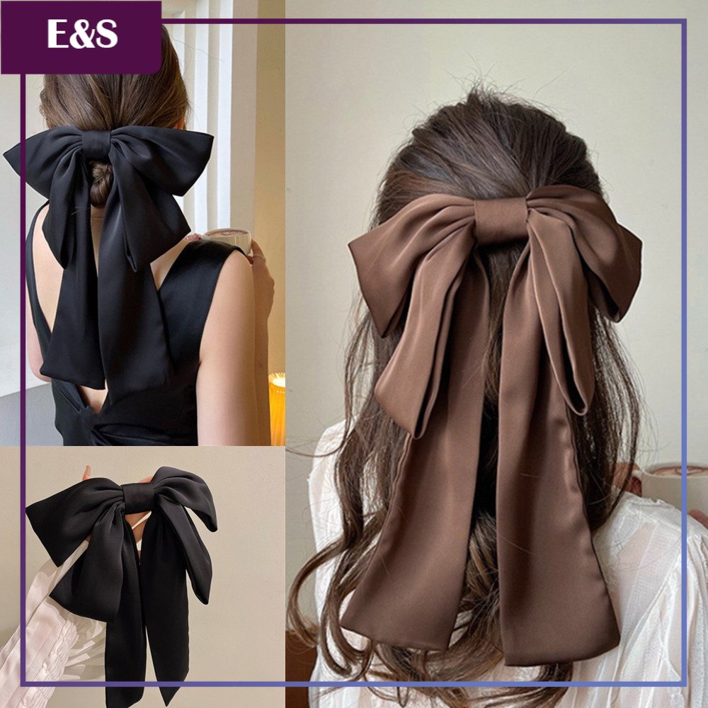 Korean New Designer Style Bowknot Hairpin Female Headdress Ponytail ...