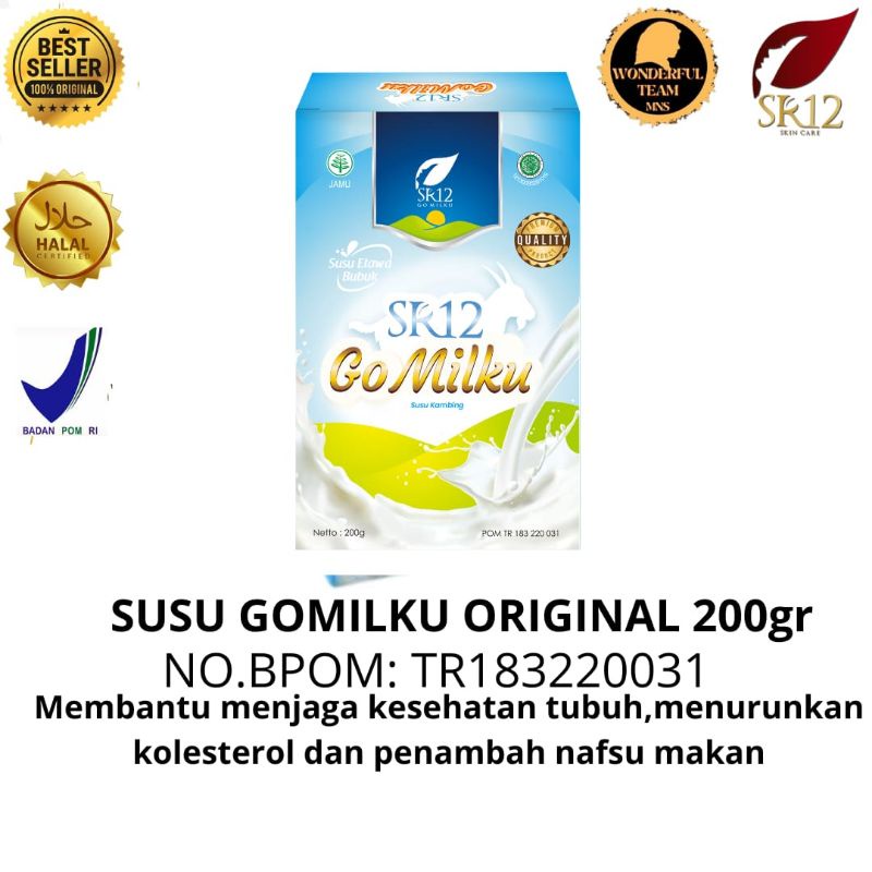 Go MILKU SR12 HALAL PREMIUM ETAWA GOAT MILK INCREASES HEALTH 200G AND ...