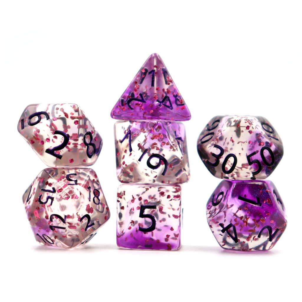 Crystal style DND Dice Set Polyhedral Table Game Dice Role-Playing RPG ...
