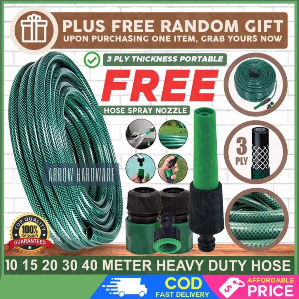 Hunter Water Hose, PVC Pressure washer, Garden Hose set, Heavy duty 10 ...