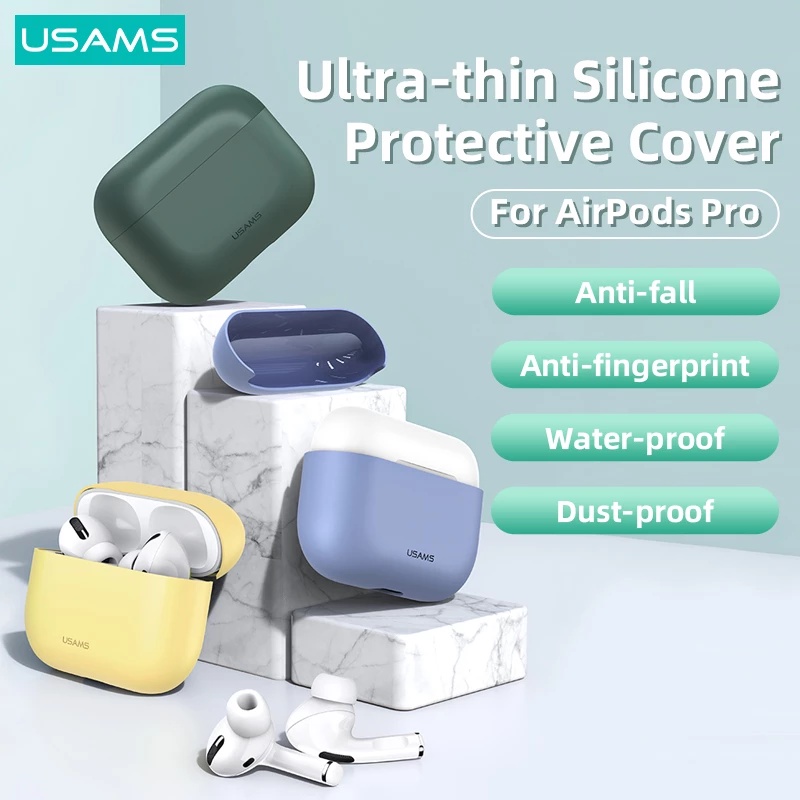 Usams Silicone Full Protective Earphone Cases For Apple Airpods Pro ...