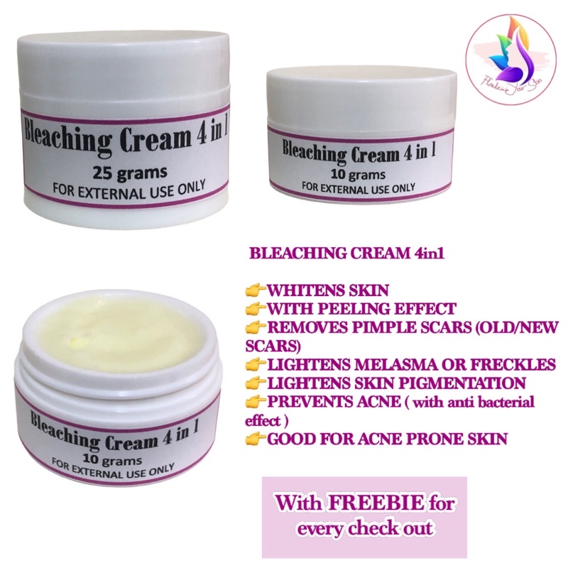 Bleaching Cream 4in1 (10g)(25g) | Shopee Philippines