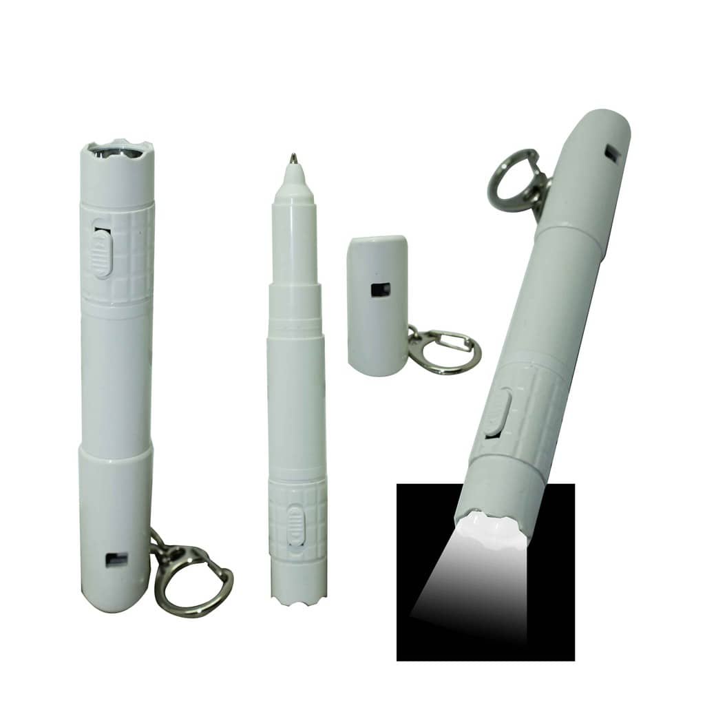 TS 3 in 1 Emergency Ballpen with LED Flashlight & Whistle Keychain ...