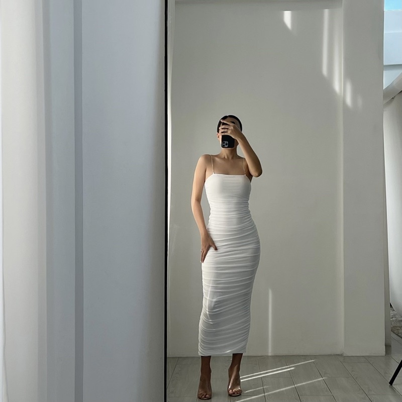 MERA Seren Ruched Dress | Shopee Philippines