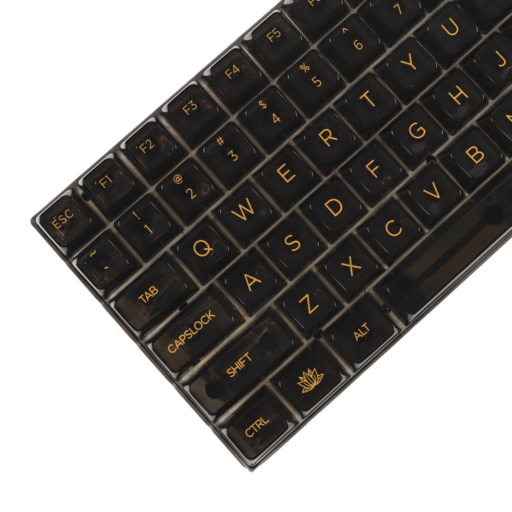 YMDK 131 Crystal Backlit Keycaps UV Print MDA Profile Shine Through ...