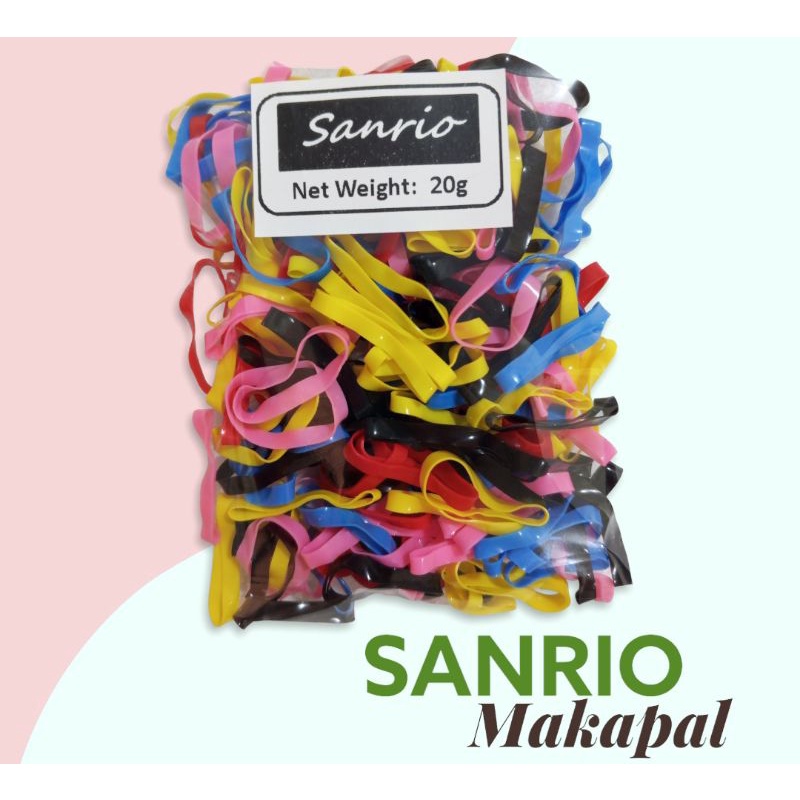Disposable Sanrio Makapal Rubber Band Colorful Small Elastic Hair Band ...