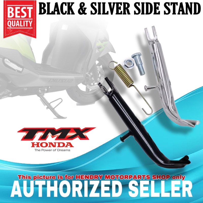 CSL Side Stand Lever for Honda Tmx #24 Motorcycle (SILVER & BLACK ...