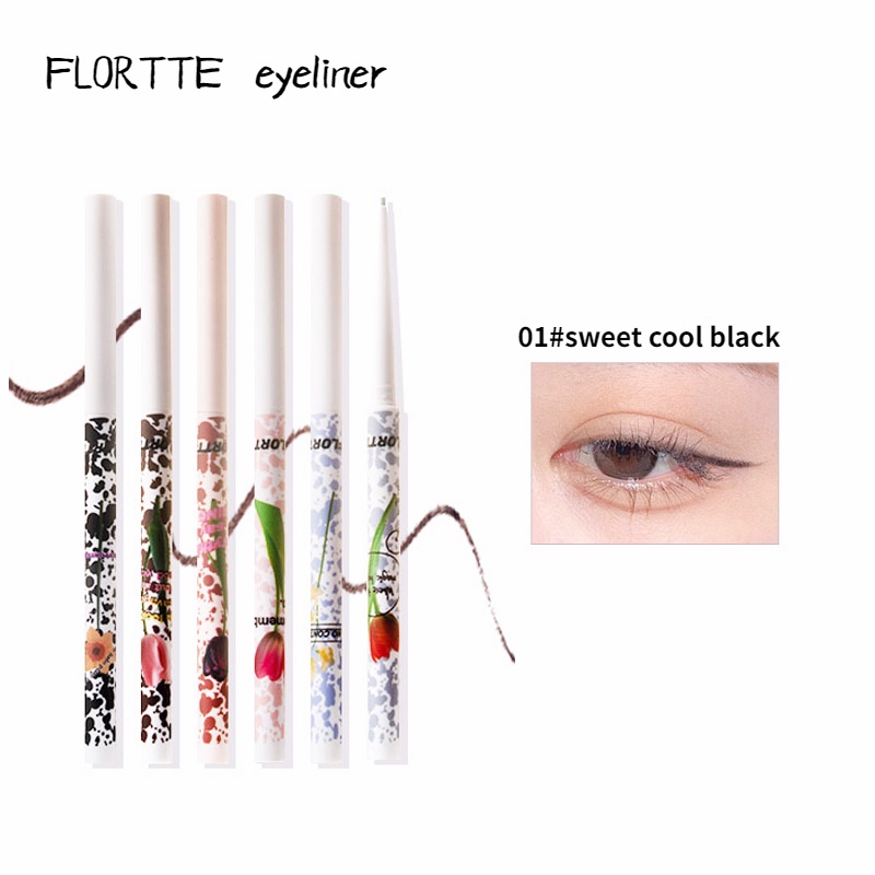 FLORTTE Gel Eyeliner Flower Loria Strange Melia Eyeliner Ultra Slim ...
