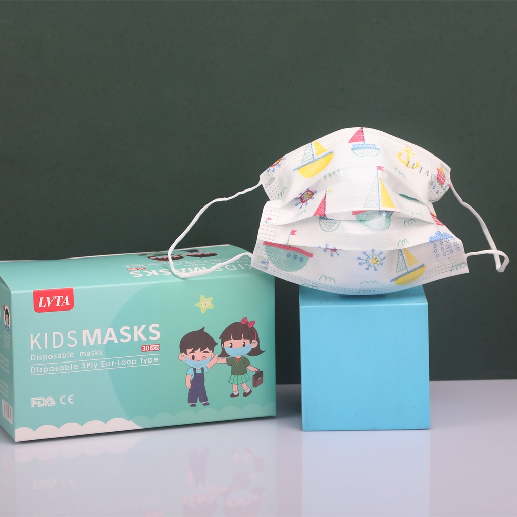 Kid face Mask Child mask 50pcs Disposable Dental Medical Surgical 3ply ...
