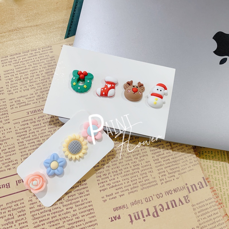 4 pcs water cup sticker 3d stereo stickers DIY mobile phone ...