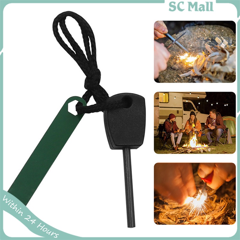 Fire Starter Outdoor Survival Magnesium Flint Stone Camping Ignition ...