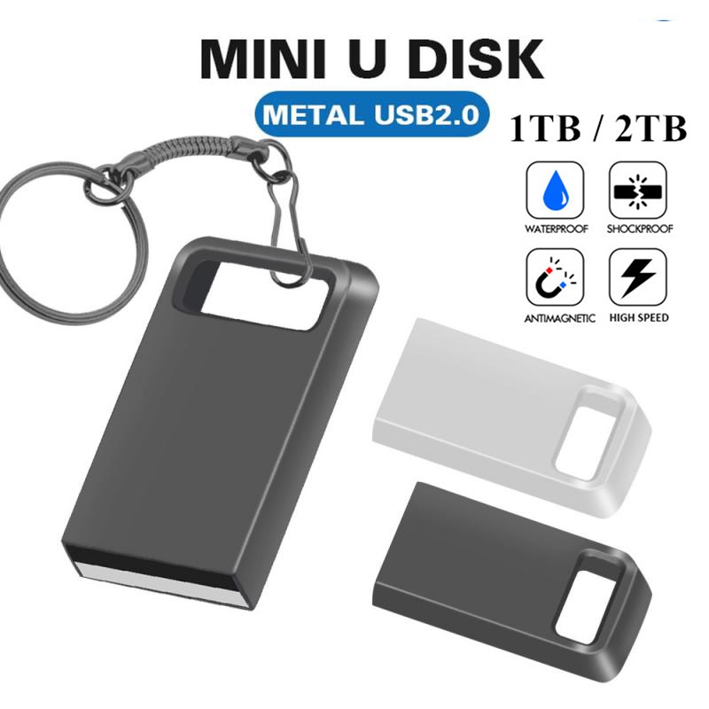 Mini Flash Drive 1TB 2TB Pen Drive Metal Memory Stick USB 2.0 ...
