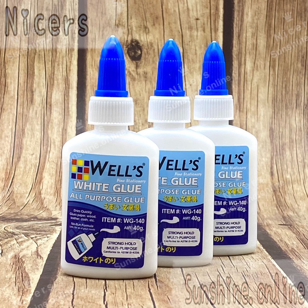 40g WELL'S White Glue ALL Purpose Glue 1PC | Shopee Philippines