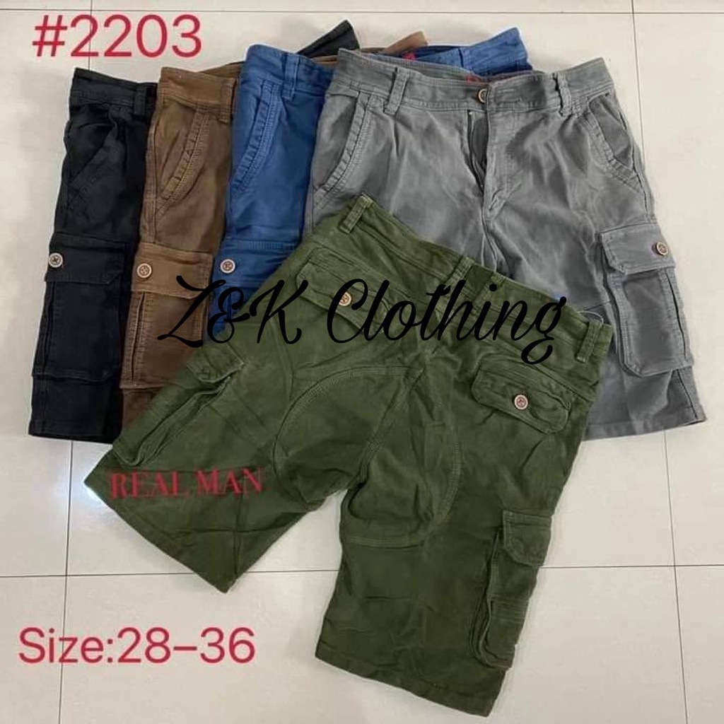 Classic A 6pockets Cargo Short Maong For Men | Shopee Philippines